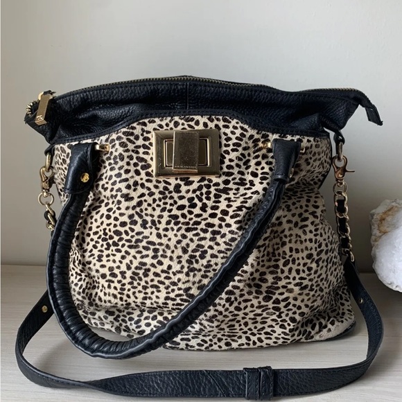 Kelsi Dagger | Bags | Euc Kelsi Dagger Cow Hair Spotted Animal Print ...